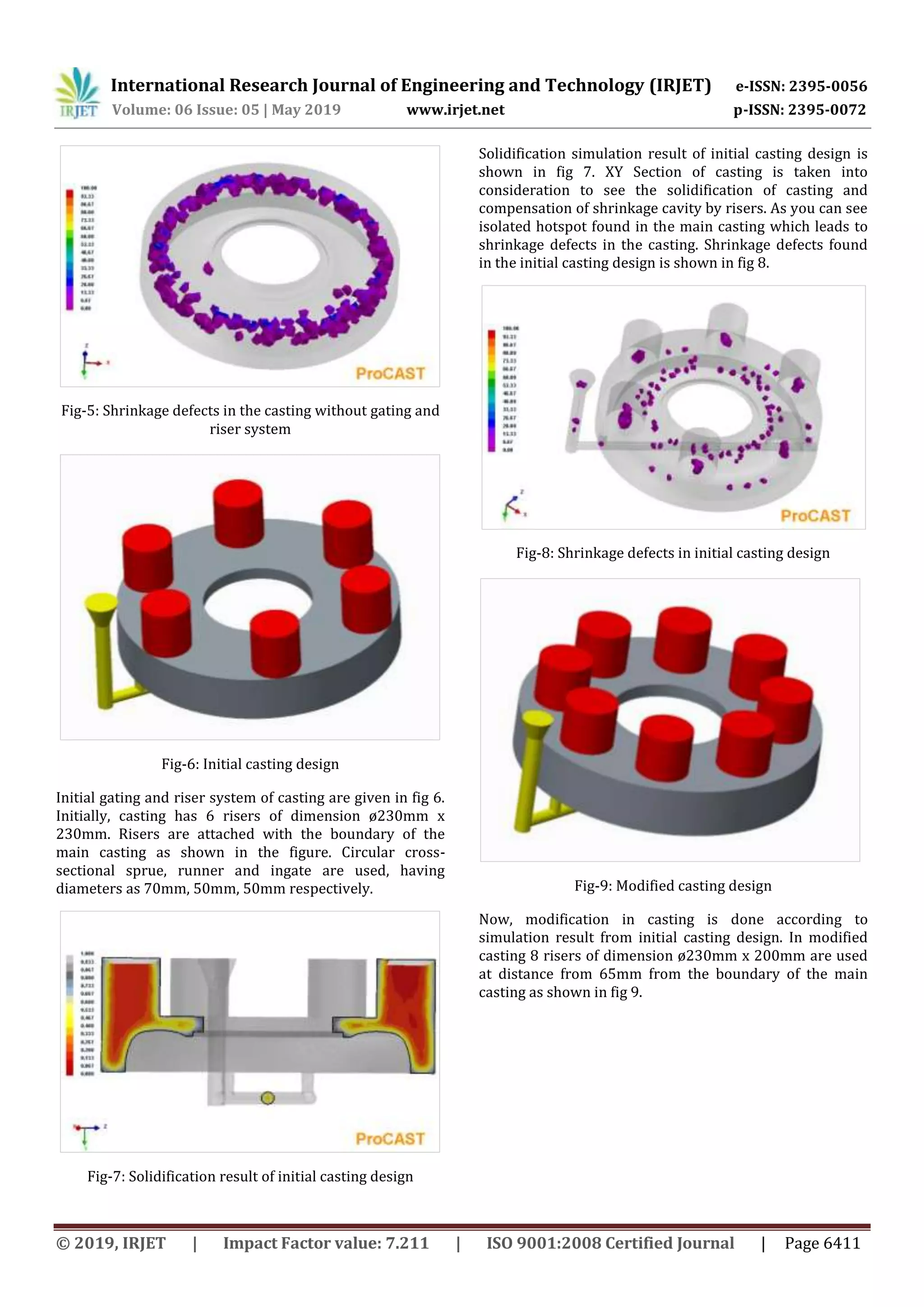 IRJET- Solidification Simulation of the Casting to Predict and ...