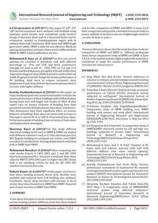 IRJET- A Study of Various Structural Framing Systems Subjected to ...