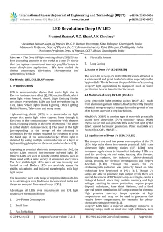 IRJET- LED Revolution: Deep UV LED | PDF