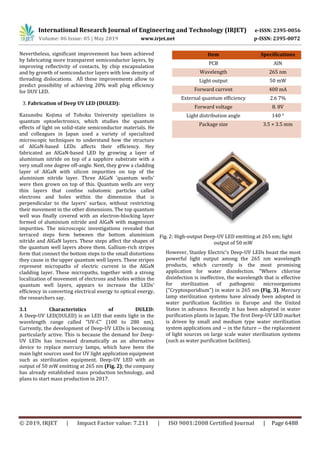 IRJET- LED Revolution: Deep UV LED | PDF