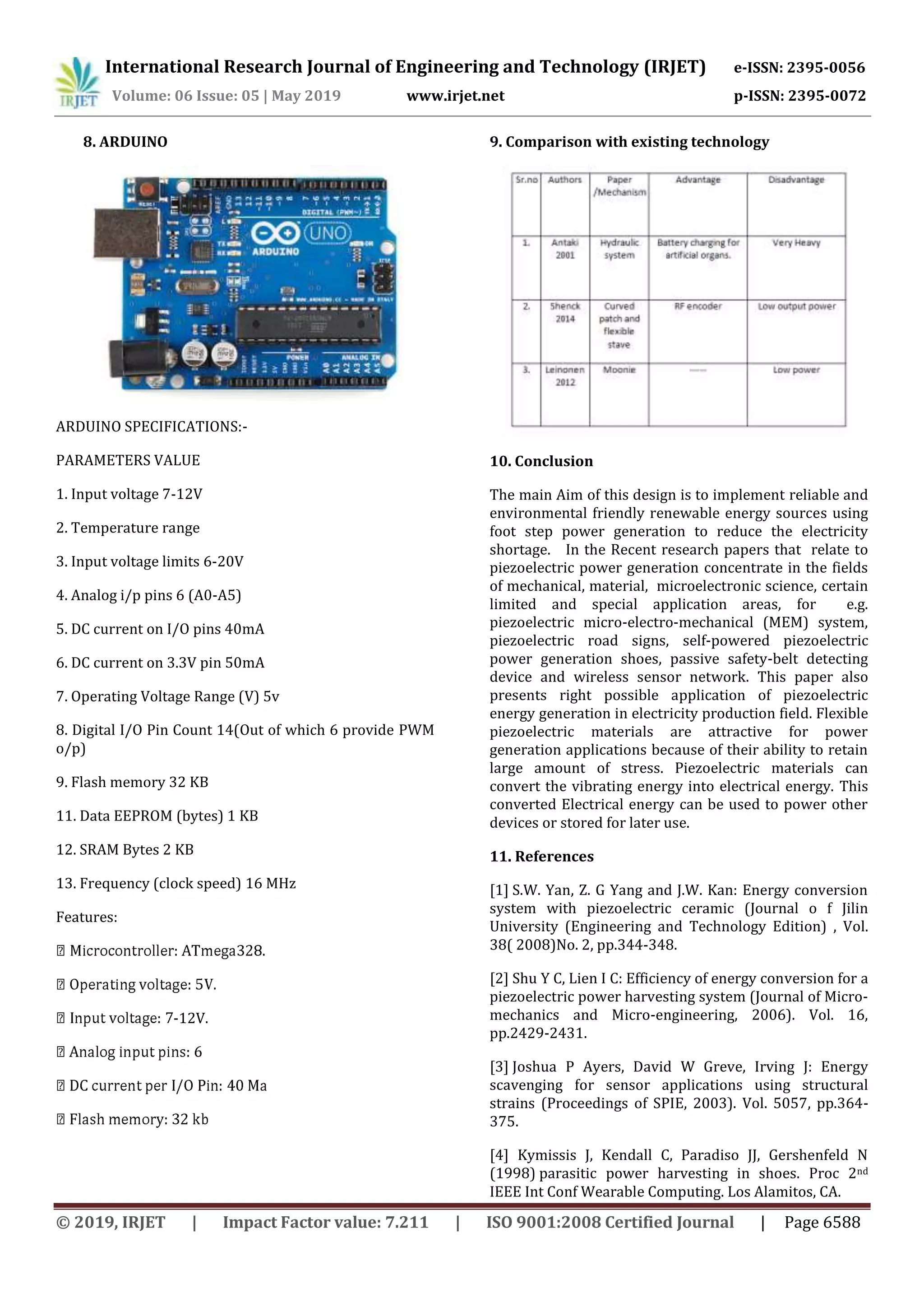 IRJET- Power Generation using Piezoelectric Material | PDF