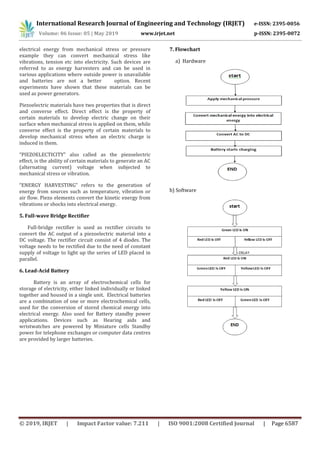 IRJET- Power Generation using Piezoelectric Material | PDF | Chemistry | Science