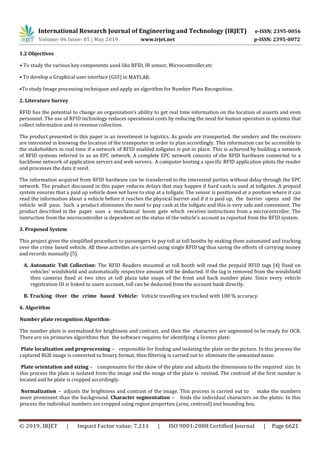 IRJET- Automatic Toll Management and Penalty System using Number Plate Recognition | PDF