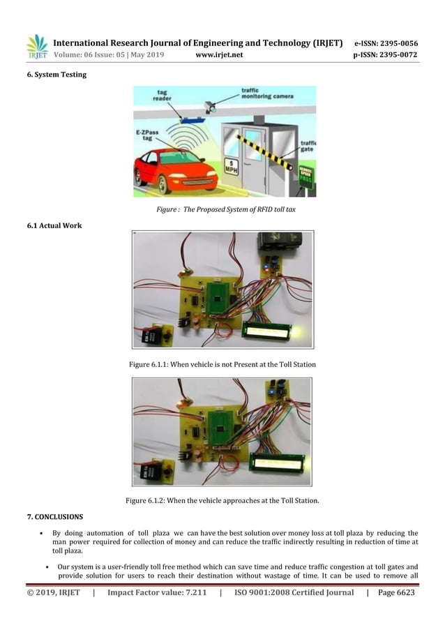 IRJET- Automatic Toll Management and Penalty System using Number Plate ...