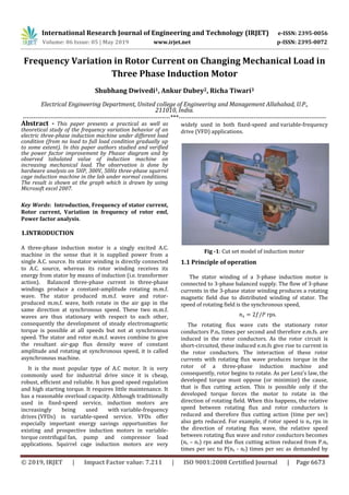 IRJET- Frequency Variation in Rotor Current on Changing Mechanical Load ...