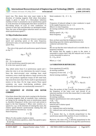 IRJET- Frequency Variation in Rotor Current on Changing Mechanical Load ...