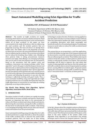 IRJET- Smart Automated Modelling using ECLAT Algorithm for Traffic Accident Prediction | PDF ...