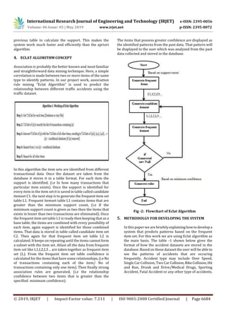 IRJET- Smart Automated Modelling using ECLAT Algorithm for Traffic ...