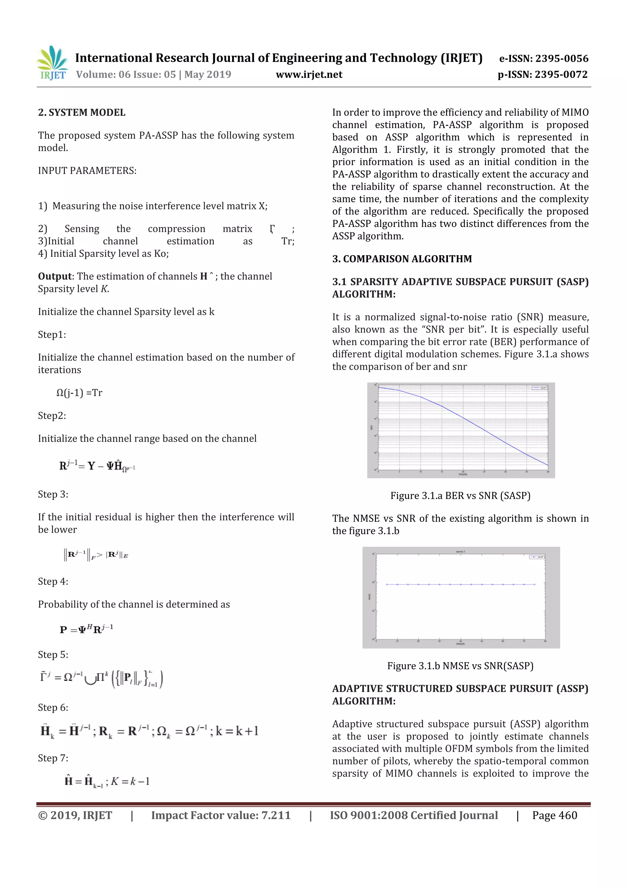 IRJET- Structured Compression Sensing Method for Massive MIMO-OFDM Systems | PDF | Computer ...