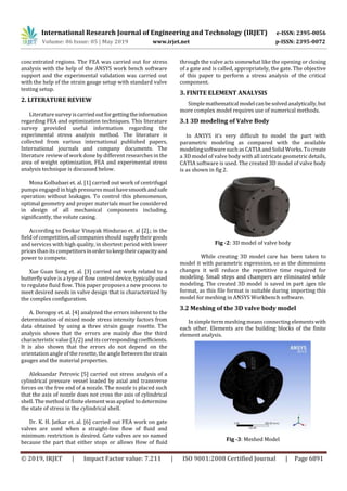 IRJET- Weight Optimization of API 6D 12”-150 Class Plug Valve Body by Finite Element Analysis ...