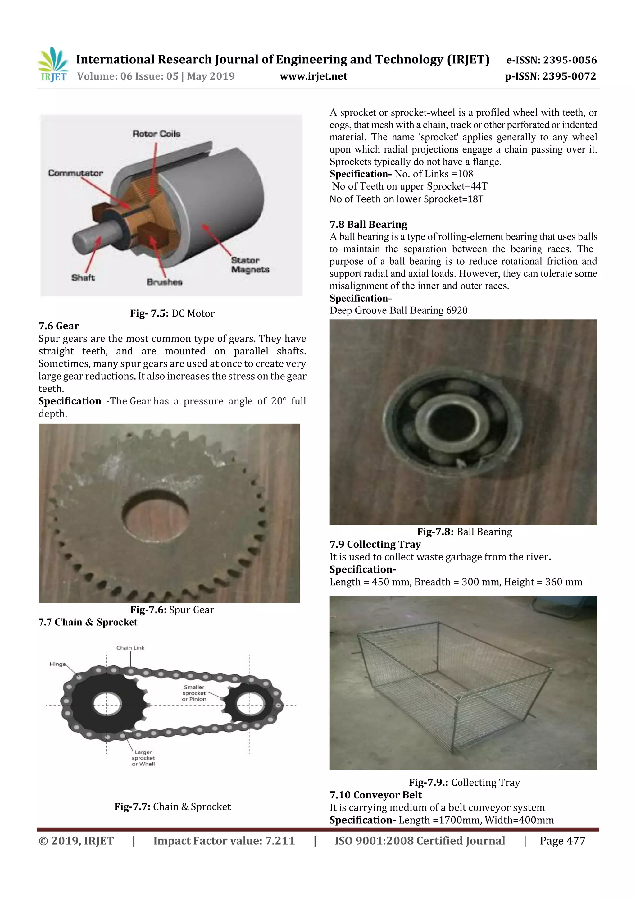 IRJET- Design and Fabrication of River Cleaning Machine | PDF