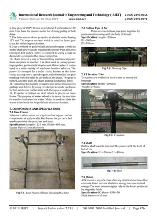 IRJET- Design and Fabrication of River Cleaning Machine | PDF