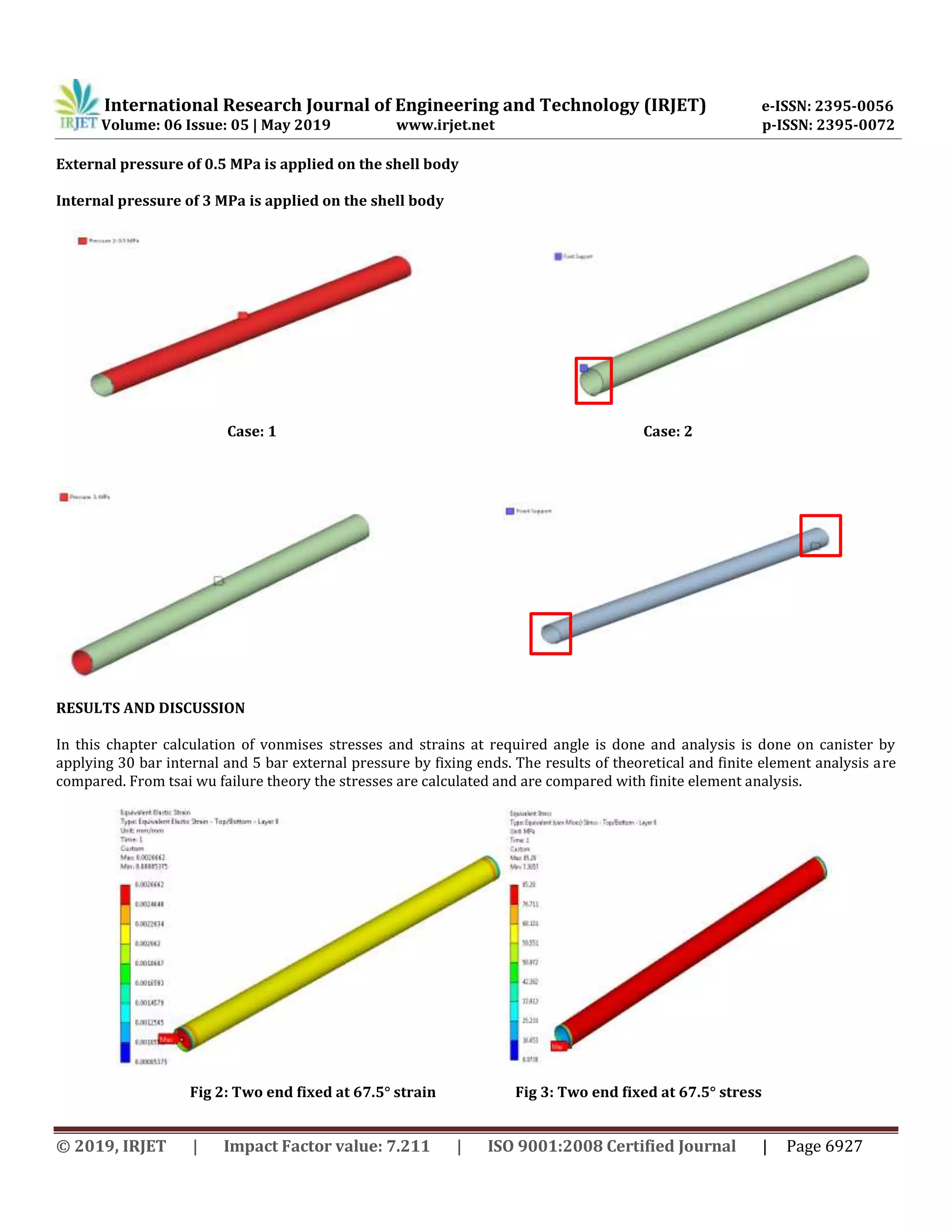 IRJET- Design and Analysis of a Missile Canister using Composite ...