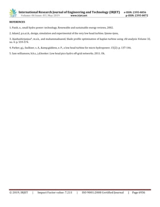 IRJET- Structural and Modal Analysis of Kaplan Turbine | PDF
