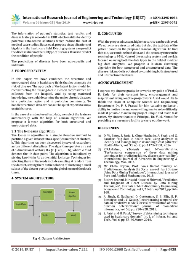 IRJET- Disease Prediction using Machine Learning | PDF