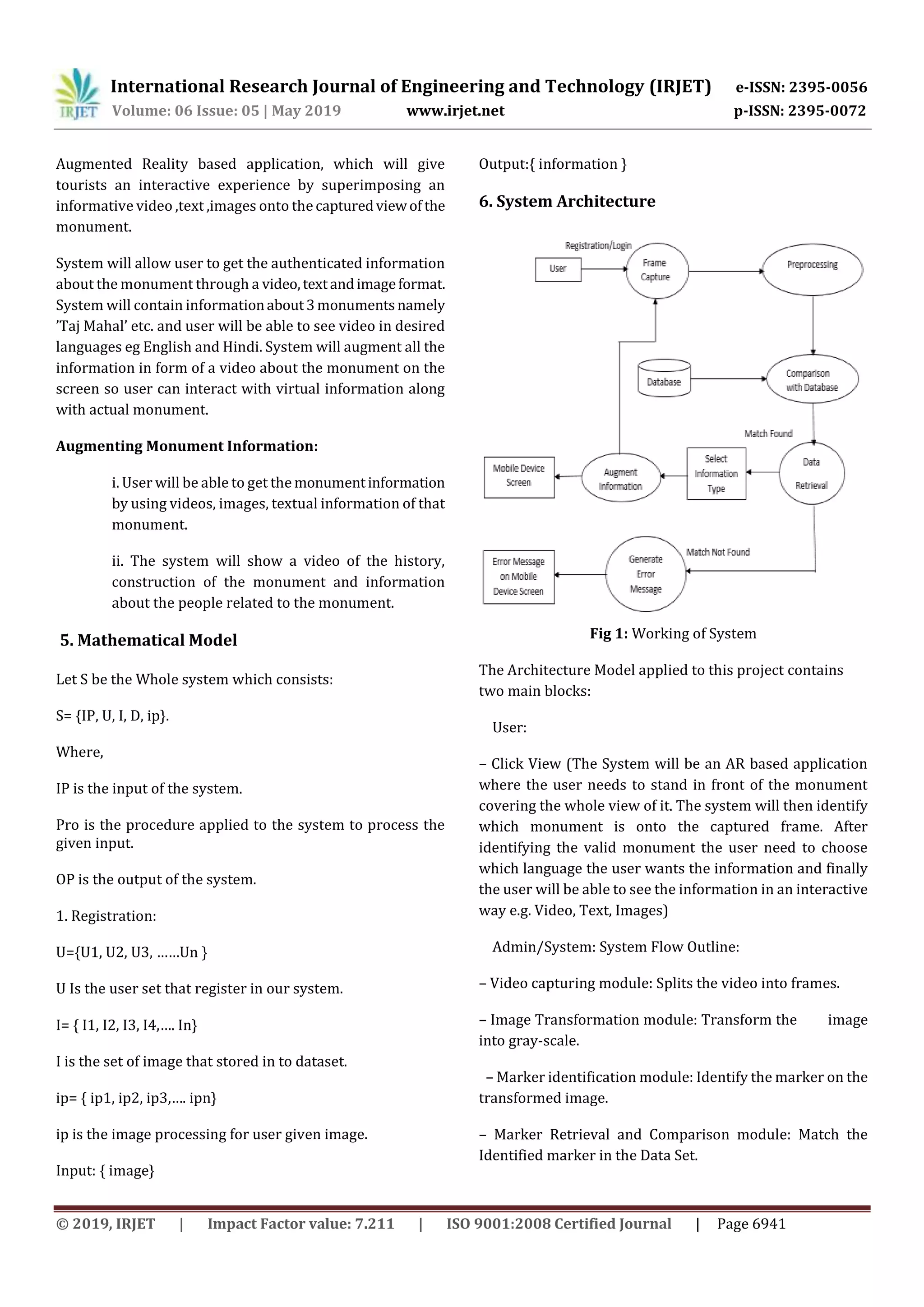 IRJET- Monument Informatica Application using AR | PDF