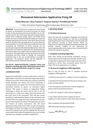 IRJET- Monument Informatica Application using AR | PDF