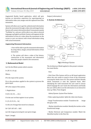 IRJET- Monument Informatica Application using AR | PDF