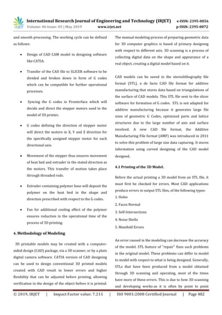 IRJET- Design and Fabrication of 3D Printer to Enhance Productivity | PDF
