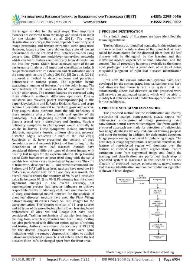 IRJET- Leaf Disease Detecting using CNN Technique | PDF