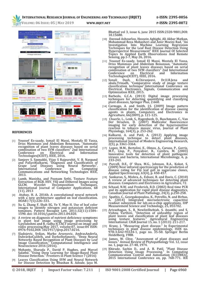 IRJET- Leaf Disease Detecting using CNN Technique | PDF