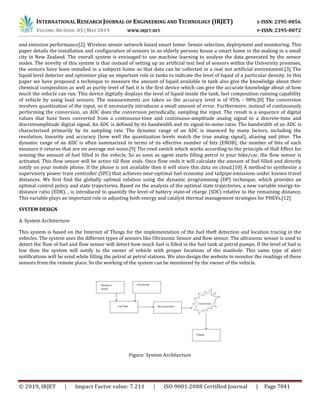 IRJET- Fuel Theft Detection Location Tracing using Internet of Things | PDF