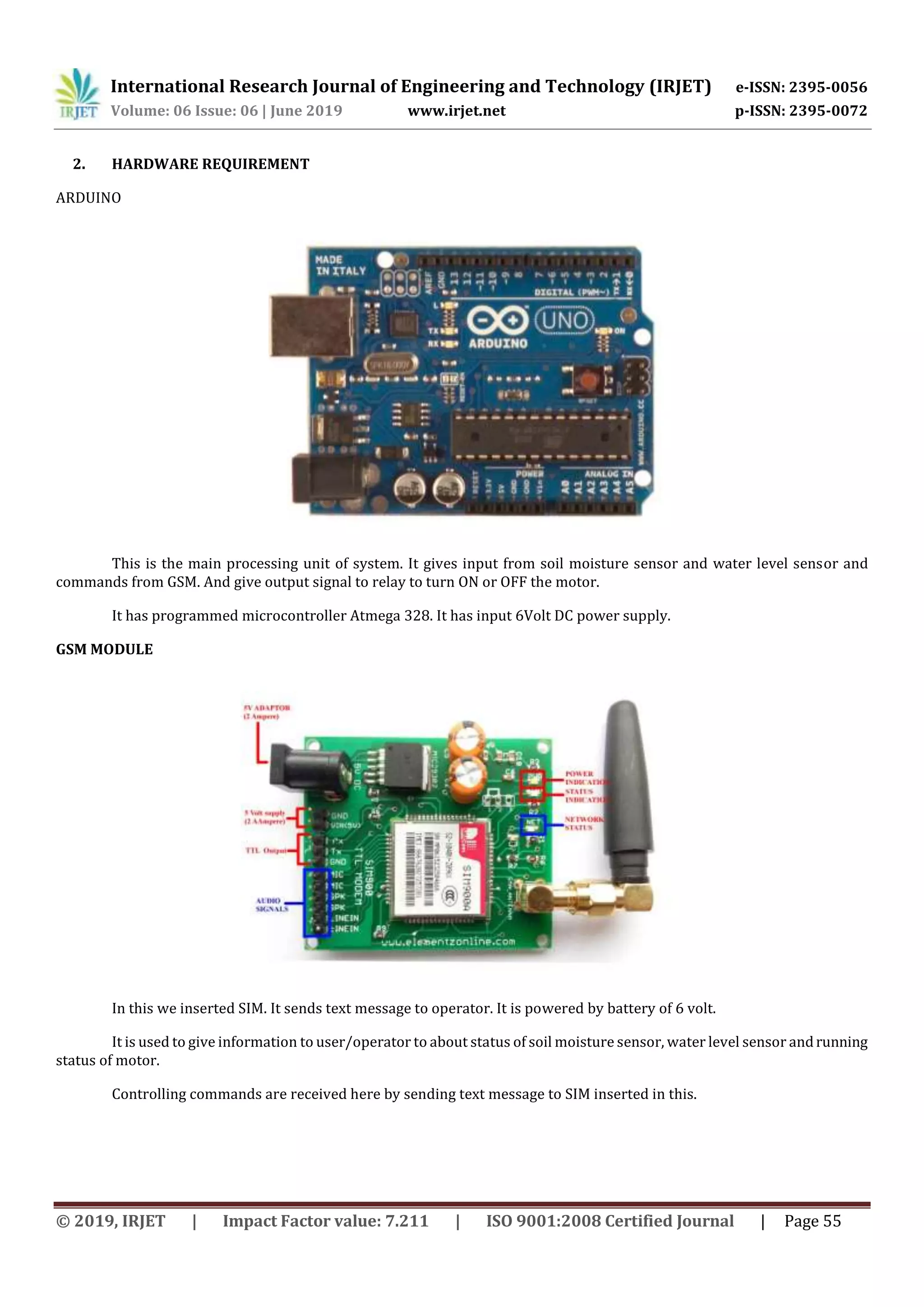 IRJET- Automatic Plant Watering System using Arduino | PDF