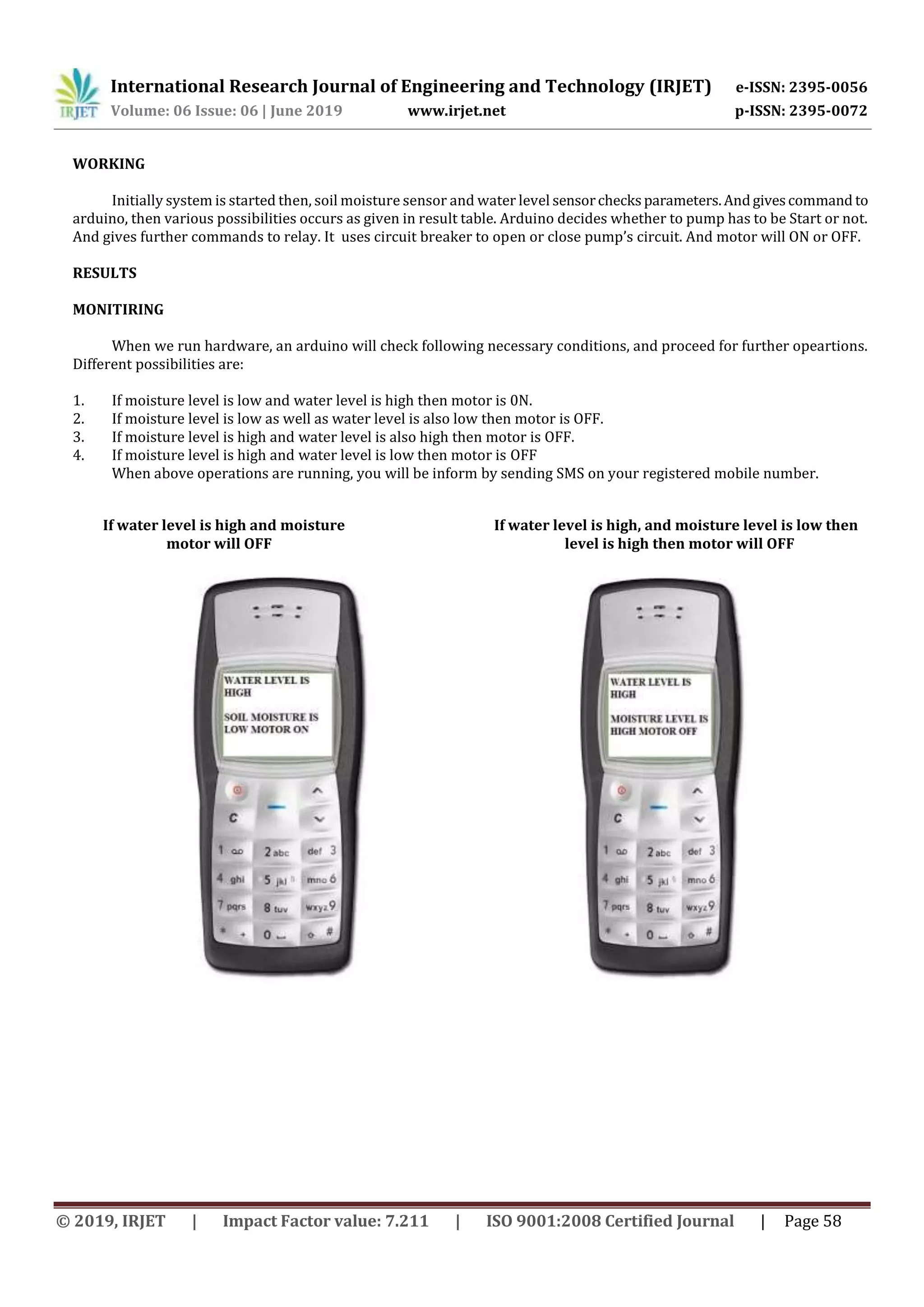 IRJET- Automatic Plant Watering System using Arduino | PDF