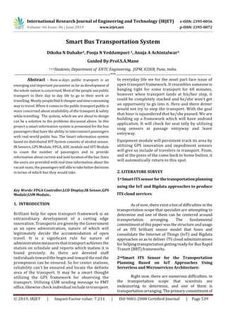 IRJET- Smart Bus Transportation System | PDF