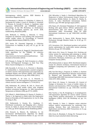 IRJET- Swarm Robotics and their Potential to be Applied in Real Life Problems | PDF