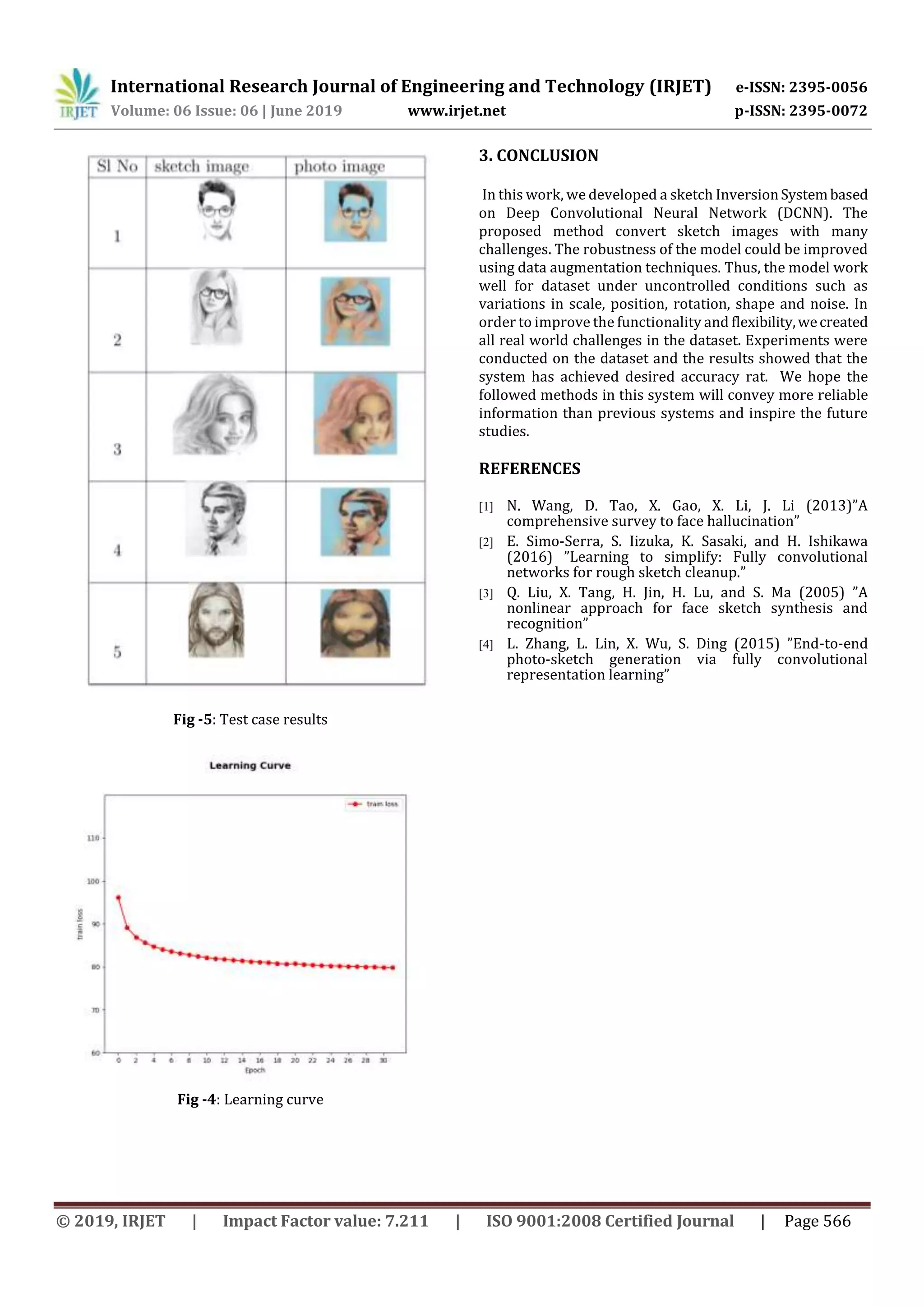 IRJET- Sketch-Verse: Sketch Image Inversion using DCNN | PDF