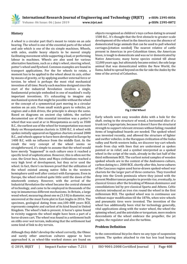 IRJET- Design and Fabrication of Loop Wheel Suspension System | PDF