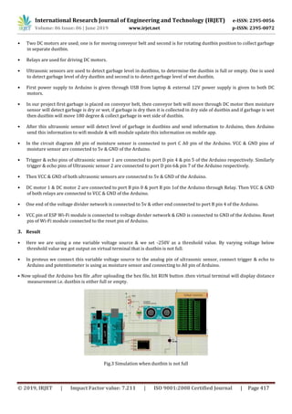 IRJET- Automation of Smart Waste Management using IoT | PDF