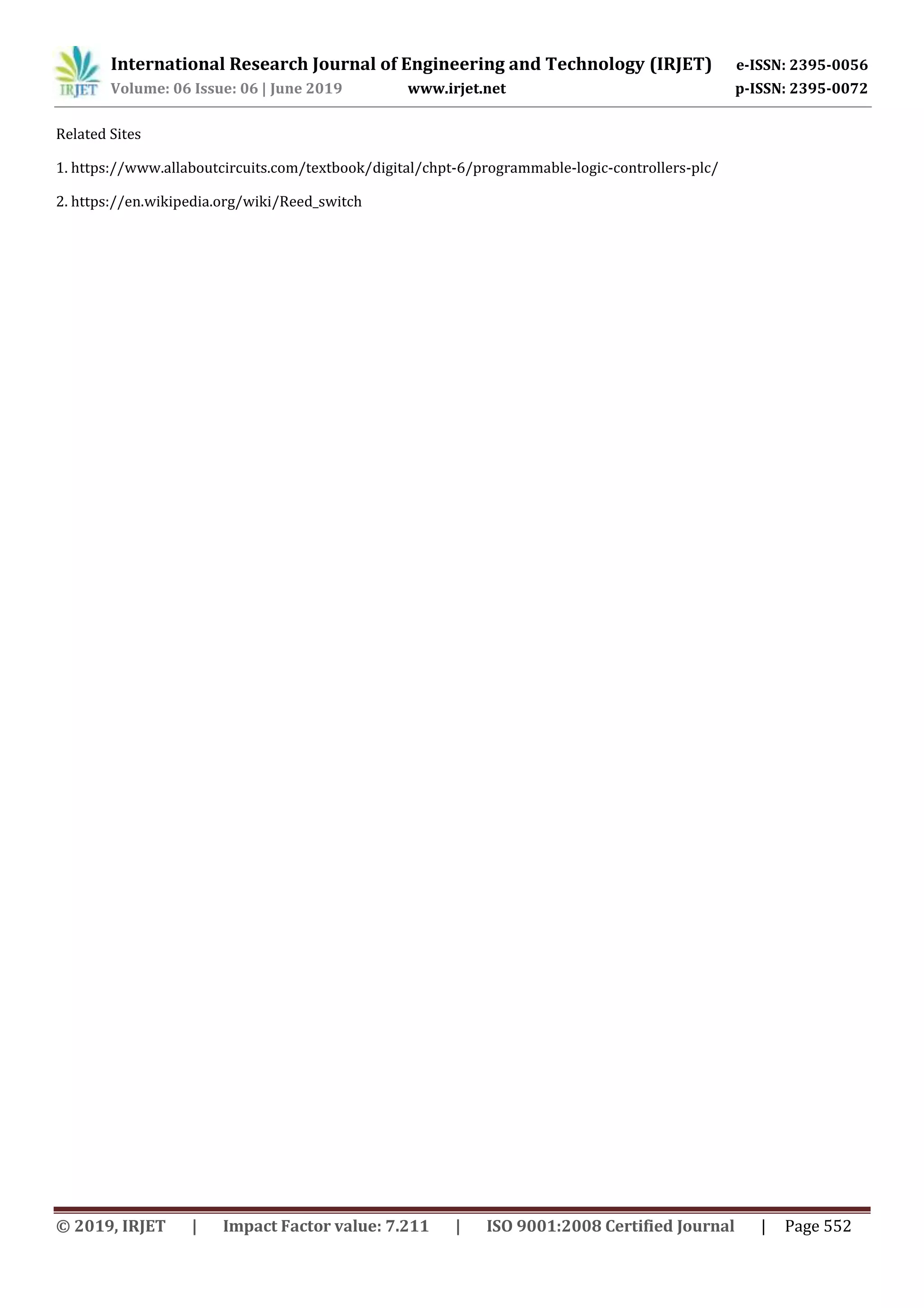 Irjet Smart System For Sorting Defective Parts And Distribution Line Using Plc Pdf