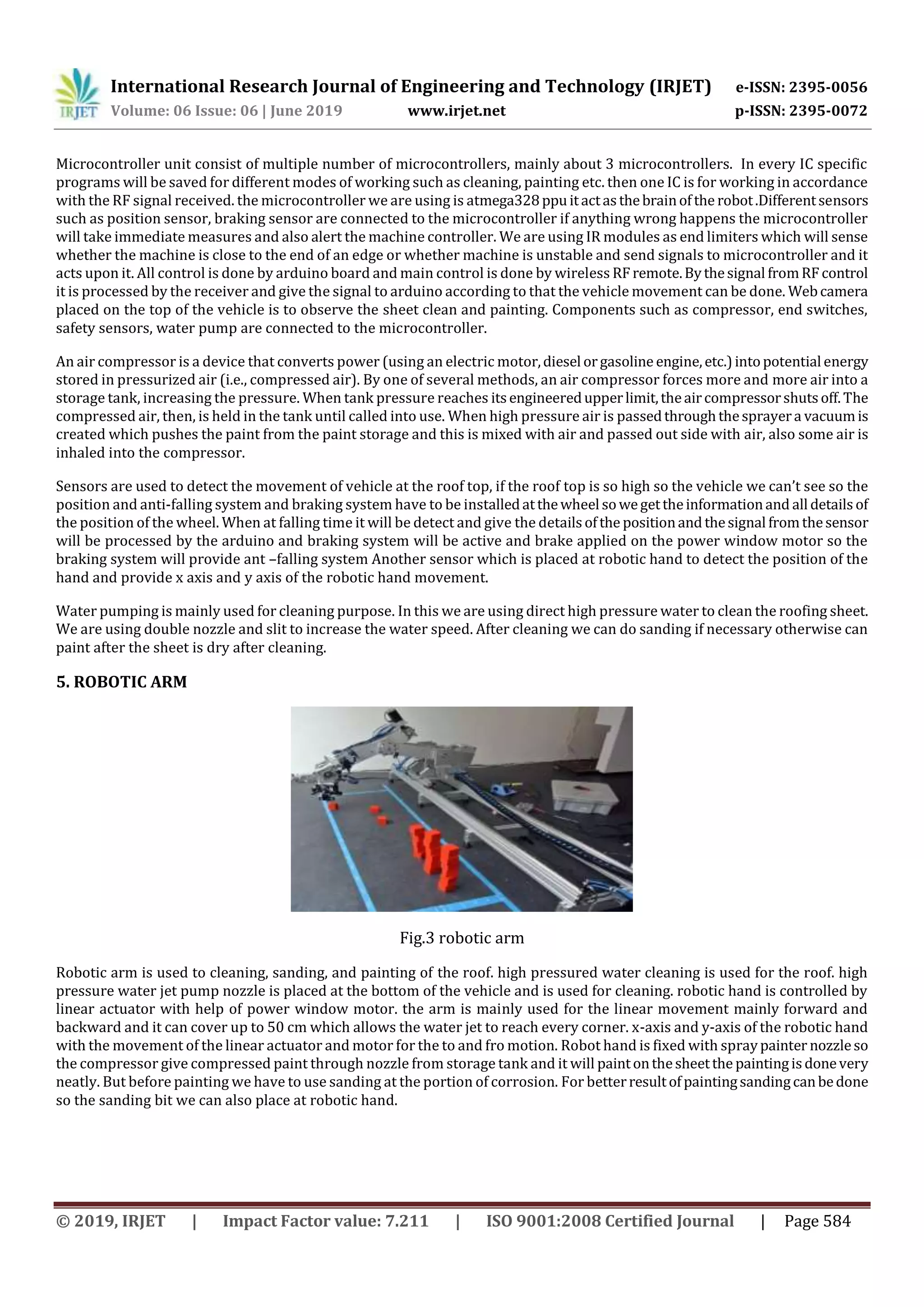 IRJET- Roof Cleaning and Painting Robot | PDF