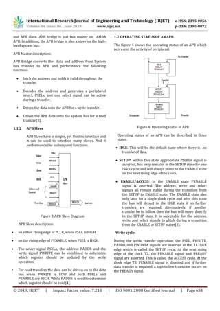 IRJET- Design and Verification of APB Protocol by using System Verilog and Universal ...