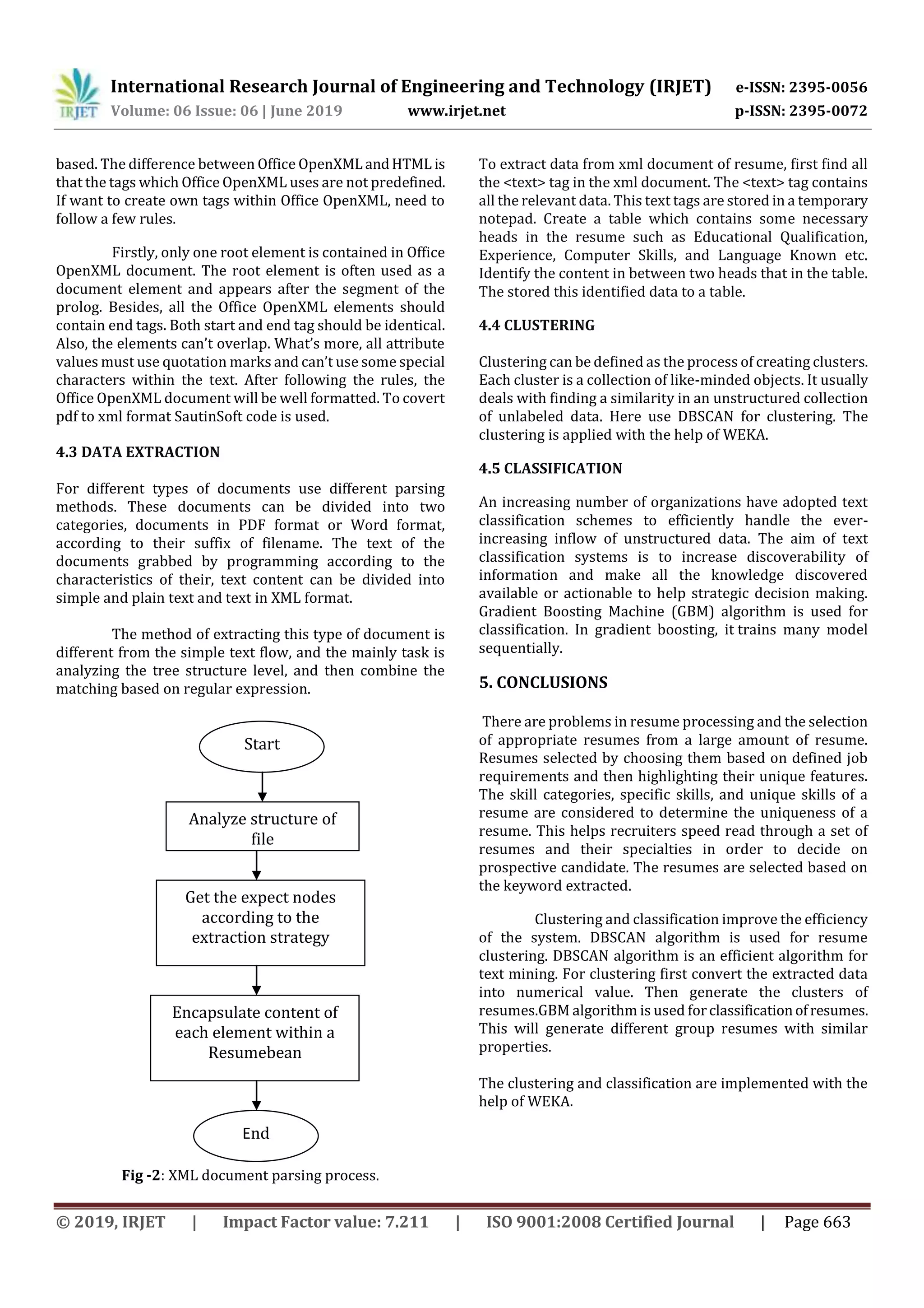 Irjet Resume Information Extraction Framework Pdf