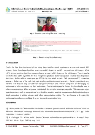 IRJET- Face Recognition using Deep Learning | PDF