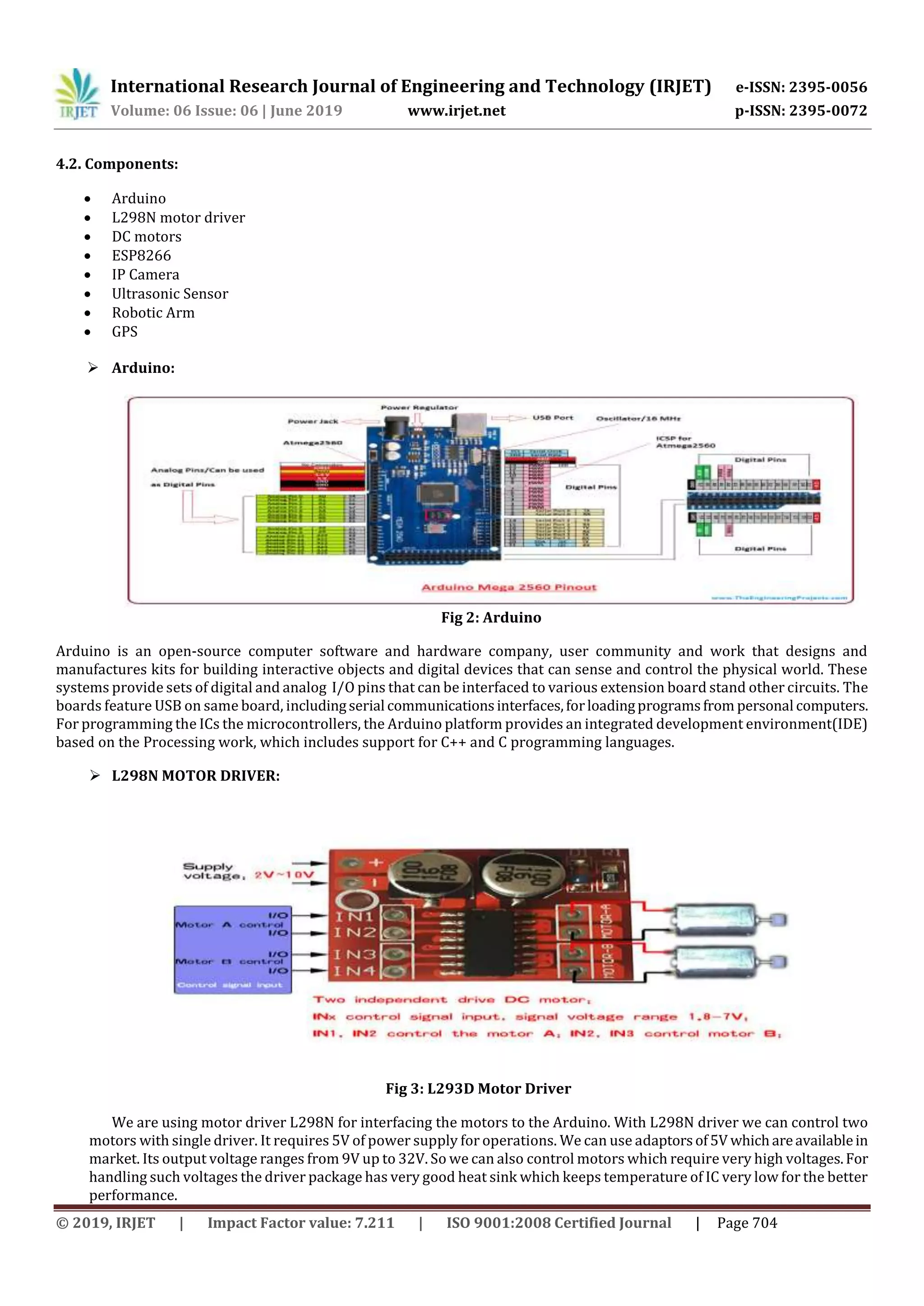 IRJET- IoT based Dual-ARM Tele Robotic System | PDF