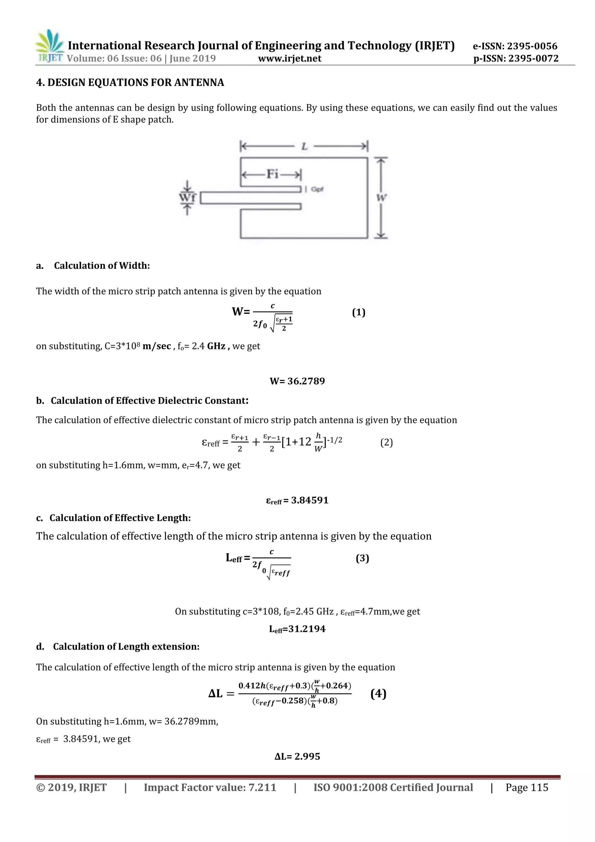 IRJET- Microstrip Patch Antenna Design for Military Applications | PDF | Physics | Science