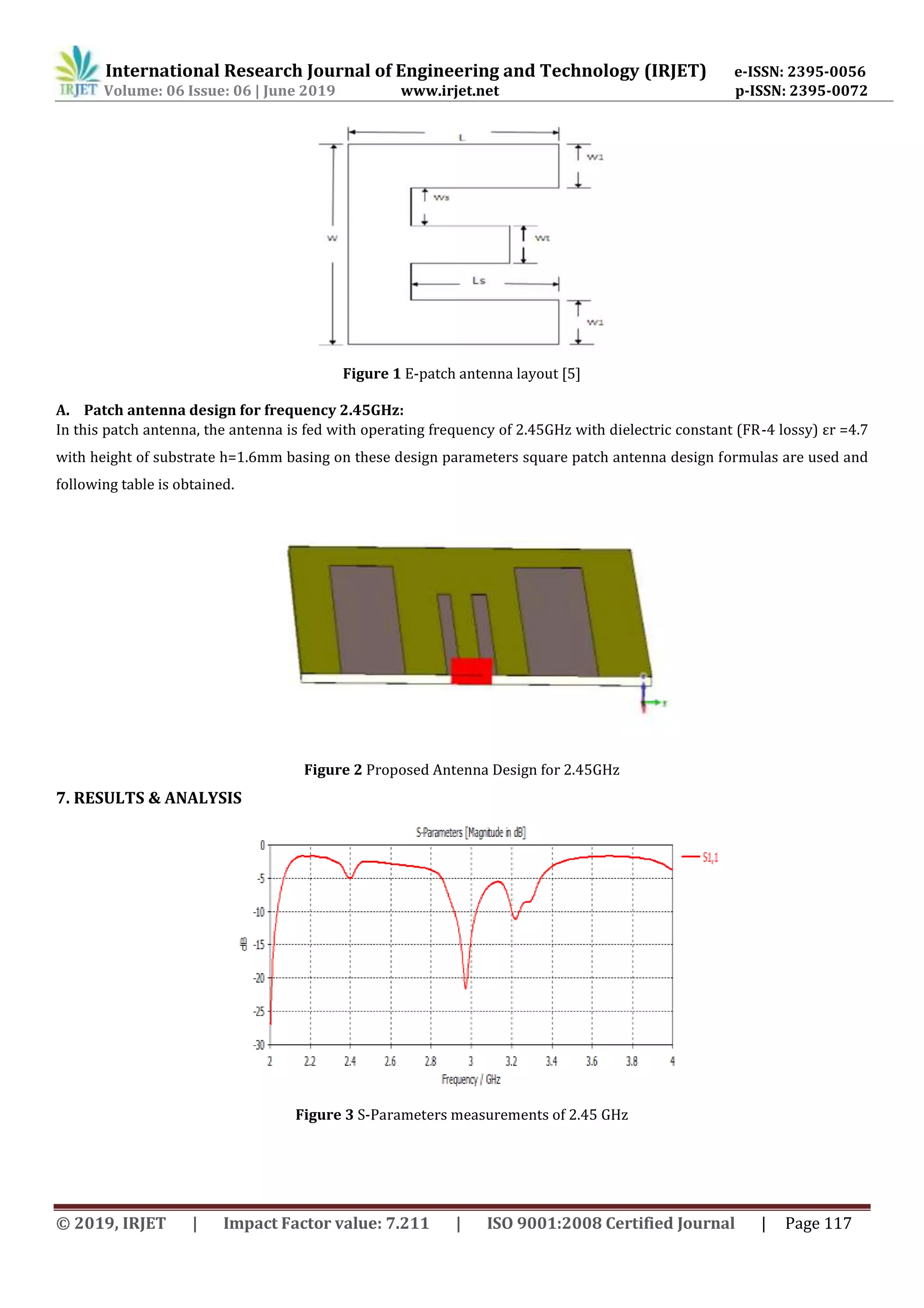 IRJET- Microstrip Patch Antenna Design for Military Applications | PDF | Physics | Science