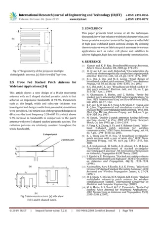 IRJET- A Literature Review on Wideband Microstrip Patch Antennas using ...