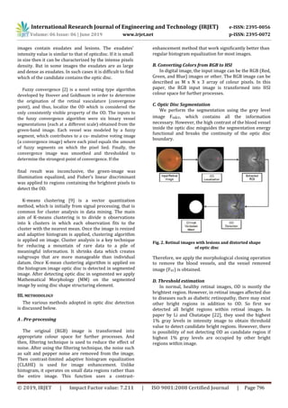 IRJET- Survey based on Detection of Optic Disc in Retinal Images using Segmentation based ...