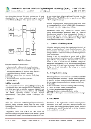 IRJET- Microcontroller based Anesthesia Injector | PDF