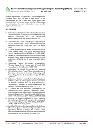 IRJET- Smart Speaking Glove for Speech Impaired People | PDF