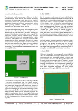 IRJET- Miniaturization of Patch Antenna using SRR and CSRR | PDF