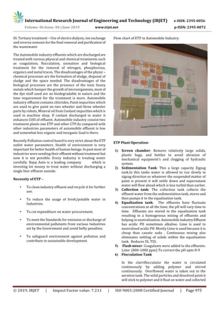 IRJET- A Review of the Automobile Industries Waste Water Treatment ...