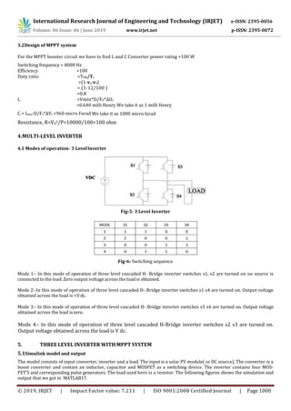 IRJET- Multi-Level Inverter for Solar On-Grid System Design | PDF