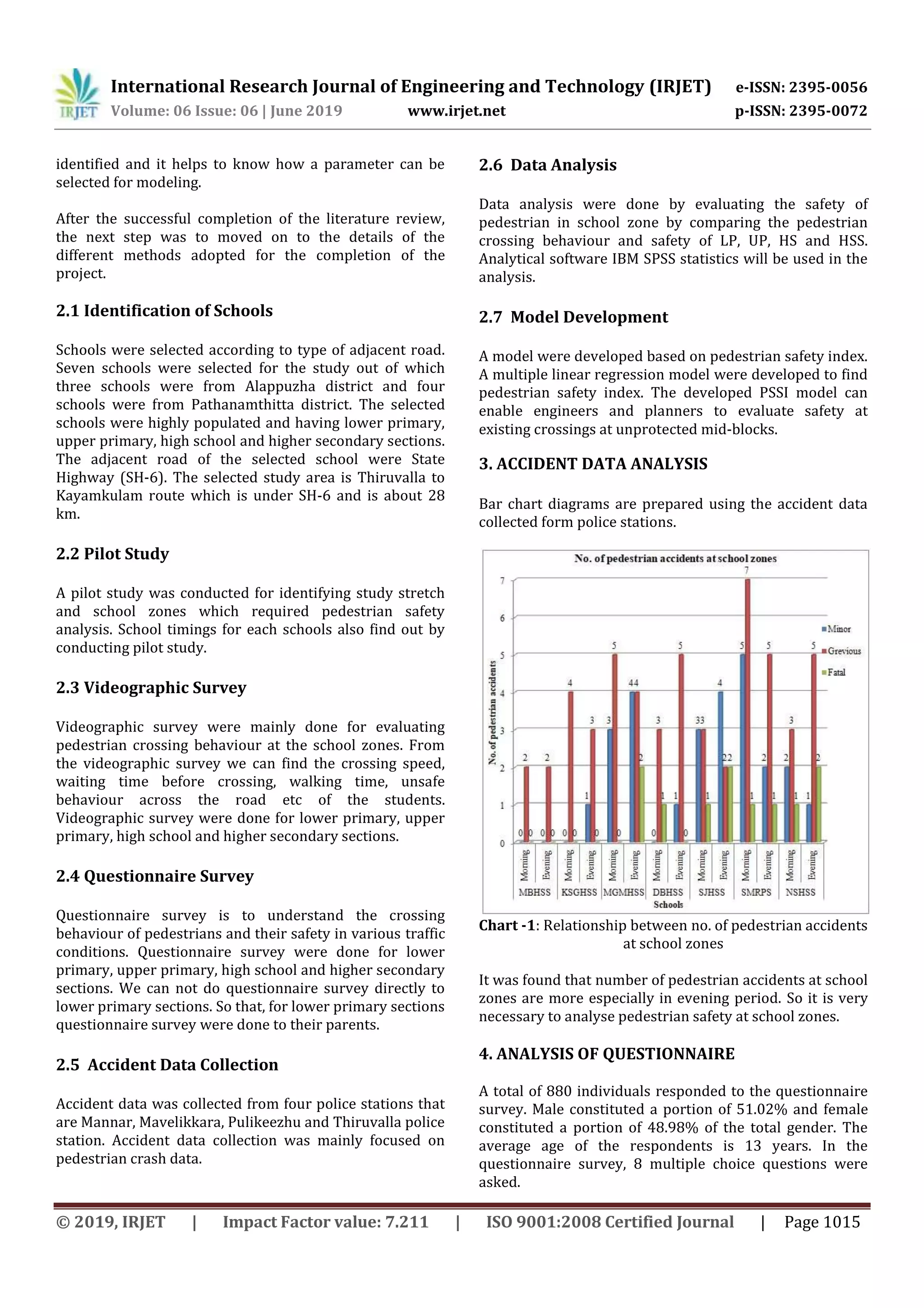 IRJET- Pedestrian Safety Analysis at School Zones | PDF