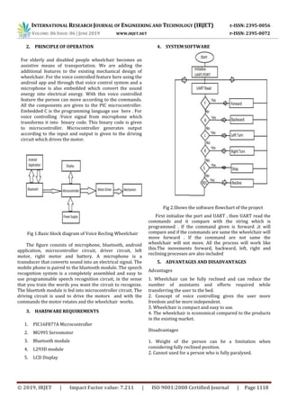 IRJET- Voice Controlled Reclining Wheelchair | PDF